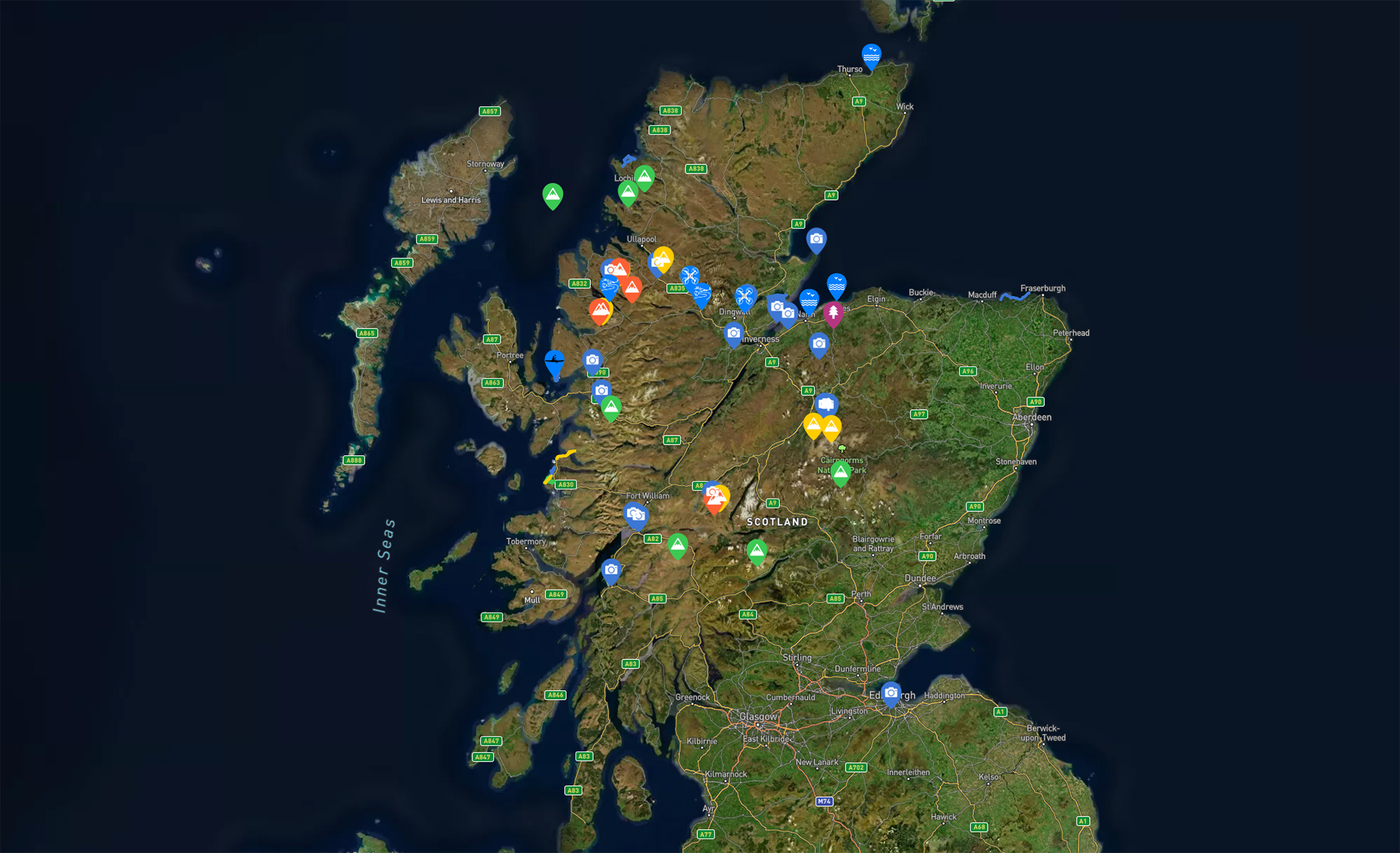 Scotland 360° - MapHub